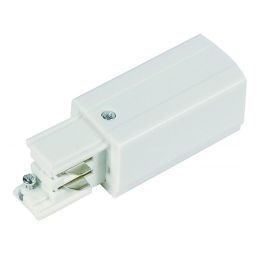 3-Fase Rail - Power Connector Links - Wit | SameLight.nl